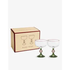 ANNA + NINA Evy Cocktail Glasses Set Of Two - Multi