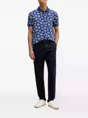 BENETTON Straight-leg Chino Trousers - Blue