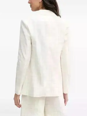 BENETTON Check-pattern Notched-lapel Blazer