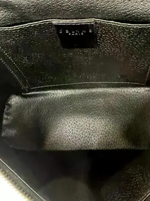 Celine 1998 Macadam Coated Canvas Vanity Bag