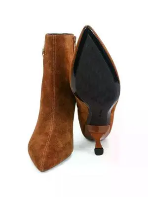 Karl Lagerfeld Logo-plaque Suede Ankle Boots