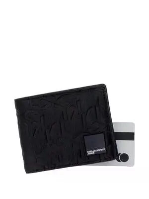Karl Lagerfeld Monogram-embossed Bifold Wallet