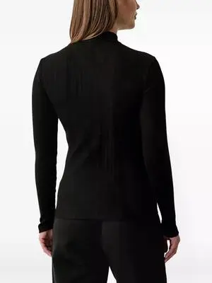 Lacoste Ribbed-knit High-neck Top