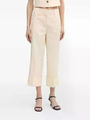 BENETTON Turn-up Cuff Trousers - Neutrals