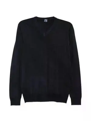 Fedeli V-neck Sweater - Blue