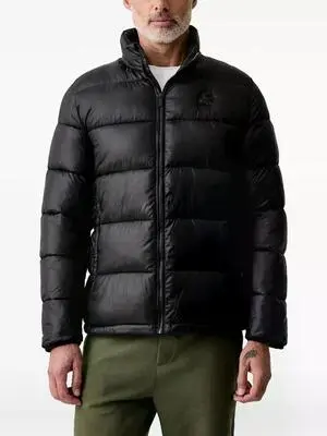 Karl Lagerfeld Quilted Logo-patch Jacket