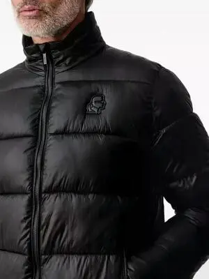 Karl Lagerfeld Quilted Logo-patch Jacket