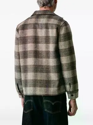 Lindbergh Check-pattern Button-down Shirt Jacket