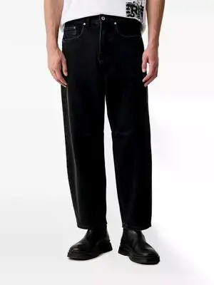 Karl Lagerfeld Logo-patch Jeans - Black