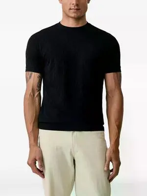 Karl Lagerfeld Monogram-jacquard T-shirt - Black