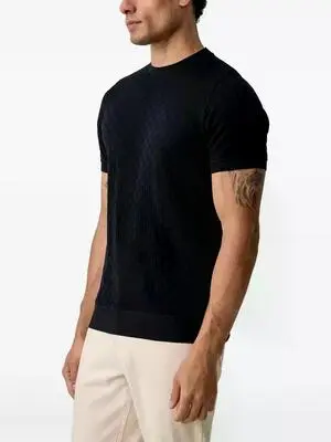Karl Lagerfeld Monogram-jacquard T-shirt