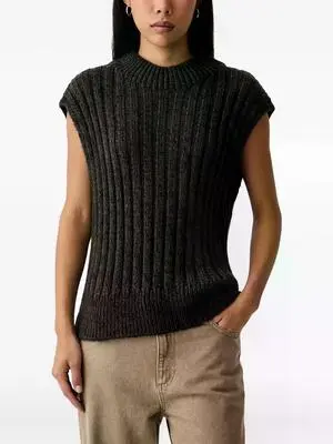 Barbour Anastasia Wool-blend Sweater Vest - Green