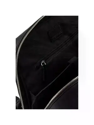 Karl Lagerfeld Logo-embossed Monogram Backpack - Black