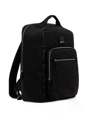 Karl Lagerfeld Logo-embossed Monogram Backpack