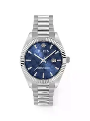 Philipp Plein Date Superlative Monogram 40mm Watch - Blue