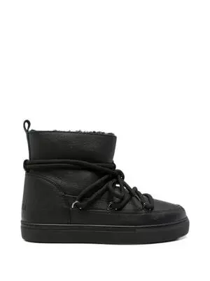 Inuikii Lace-up Pebbled-leather Boots