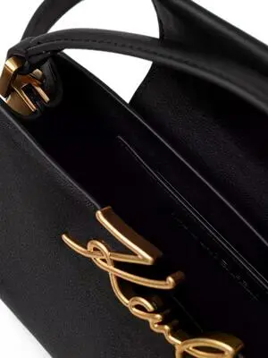 Karl Lagerfeld Logo-plaque Leather Shoulder Bag