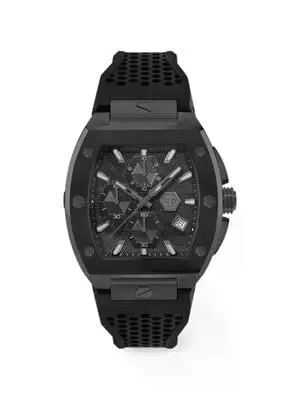 Philipp Plein Hexagon Phantom Chrono 44mm Watch - Black