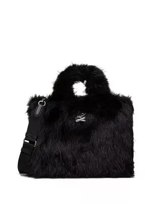 Karl Lagerfeld Faux-fur Logo-plaque Tote Bag