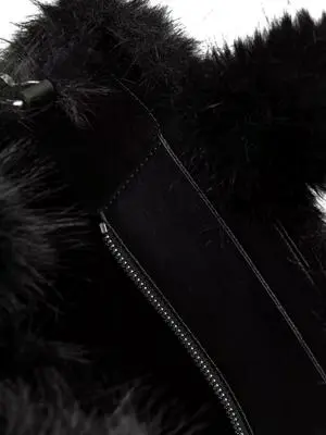 Karl Lagerfeld Faux-fur Logo-plaque Tote Bag