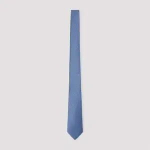 Kiton Kiton Silk Patterned Tie Blue