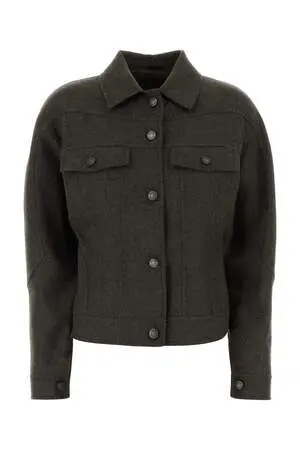Max Mara Wool Rapace Overshirt - Grey