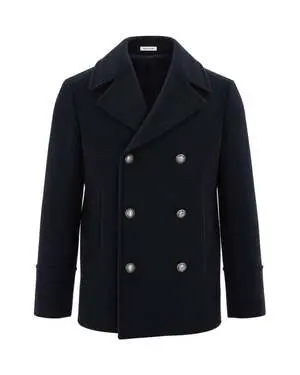 BRERAS MILANO Double-breasted Wool Coat - Blu