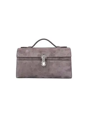 Savette Structured Top Handle Bag - Grey