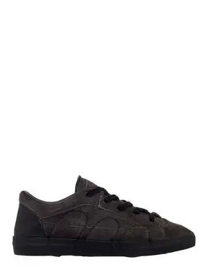 SANTHA Leather Low-top Sneakers - Grey