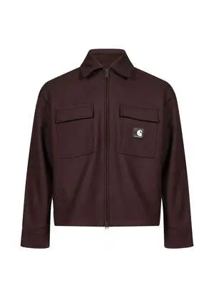 Carhartt Work In Progress Logo-patch Mini Zip-up Jacket - Palisander