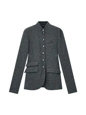 GIORGIO ARMANI Giorgio Armani Textured Button Front Jacket