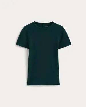 Everlane Effortless Rib Short-sleeve Crew - Ponderosa Pine