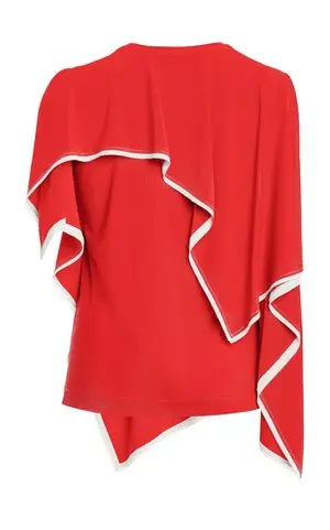 ASHLYN Sleeveless Jersey Topp - Red