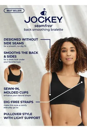 JOCKEY Seamfree Back Smoothing Bralette - Ash Seed