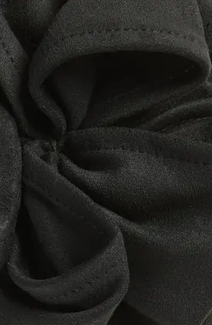 Lele Sadoughi Rita Faux Suede Claw Clip - Jet