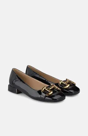 ALMA EN PENA Stirrups Flat Shoe Black