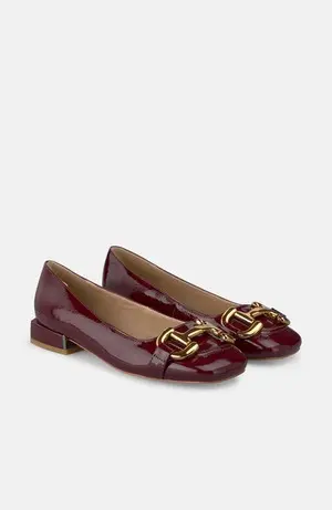 ALMA EN PENA Stirrups Flat Shoe Wine