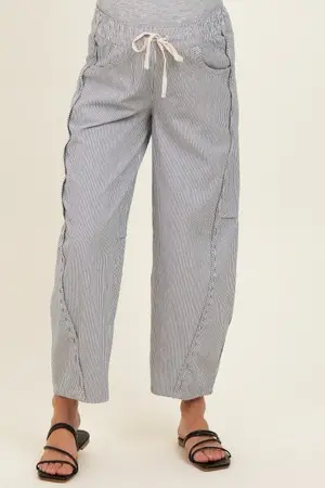 PINKBLUSH Striped Relaxed Fit Pants