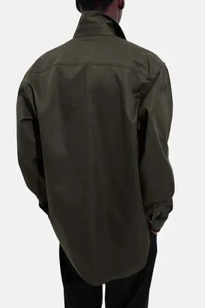 Bottega Veneta Sovracamicia In Gabardina Di Cotone