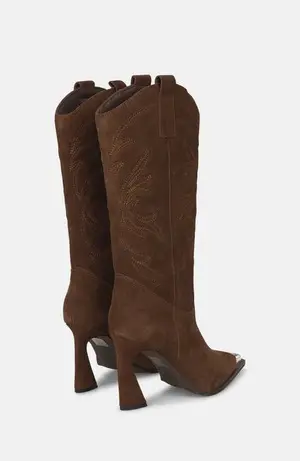 ALMA EN PENA Metallic Toe Boot - Camel