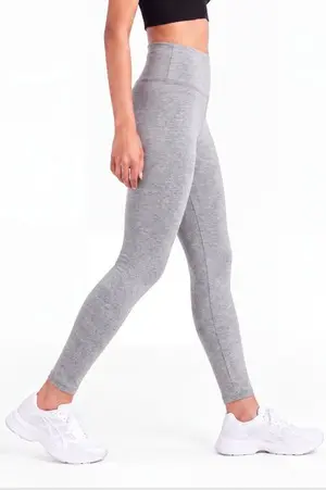 MENINA STEP High Waist Yoga Leggings - Gray