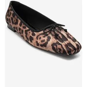 PROLOGUE SHOES Alia Bow Ballet Flat - Leopard