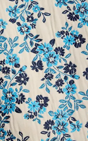 Rosie Assoulin Venus Jacquard Top - Blue