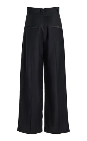 KALLMEYER Fatima Wide-leg Wool-blend Tuxedo Pants