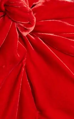 Rosie Assoulin X-drape Velvet Top - Red