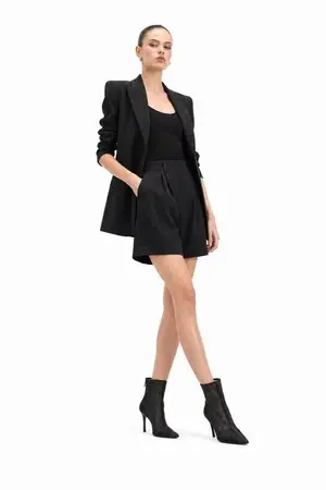 PROLOGUE SHOES Gwena Embellished Transparent Stiletto Boot