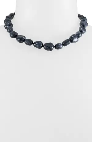 Lele Sadoughi Baroque Stone Collar Necklace
