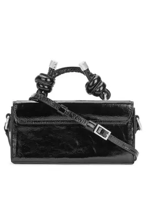 BEHNO Mary Micro Crinkle Leather Crossbody Bag