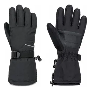 HOT PAWS Plush Lined Insulated Ski Glove - Black