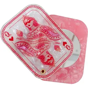 JOLLITY & CO Queen Of Hearts Compact Mirror - Assorted Pre-pack